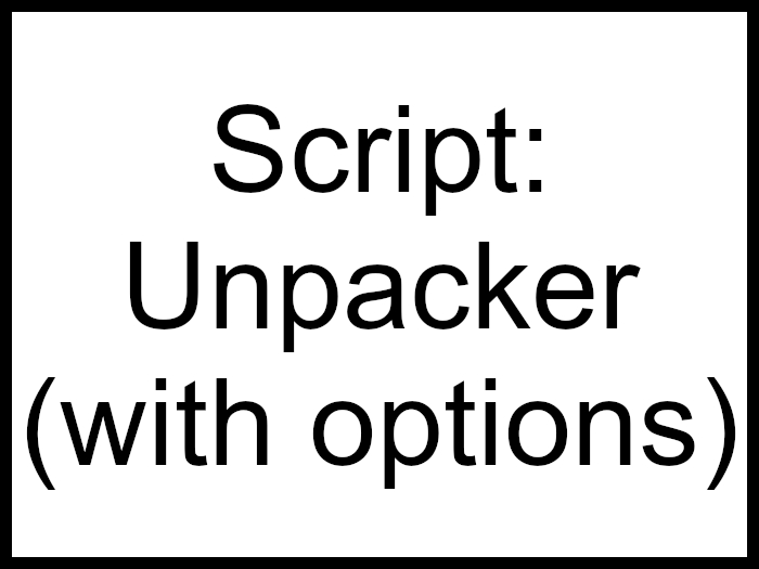 Second Life Marketplace - NFN SCRIPT 005, Unpacker with options